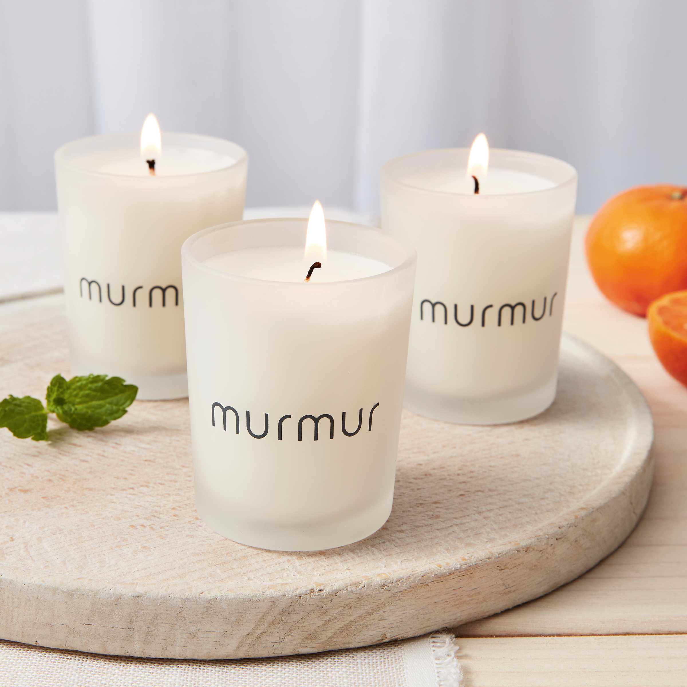 Murmur Restore Votive Scented Candle 3 Pack