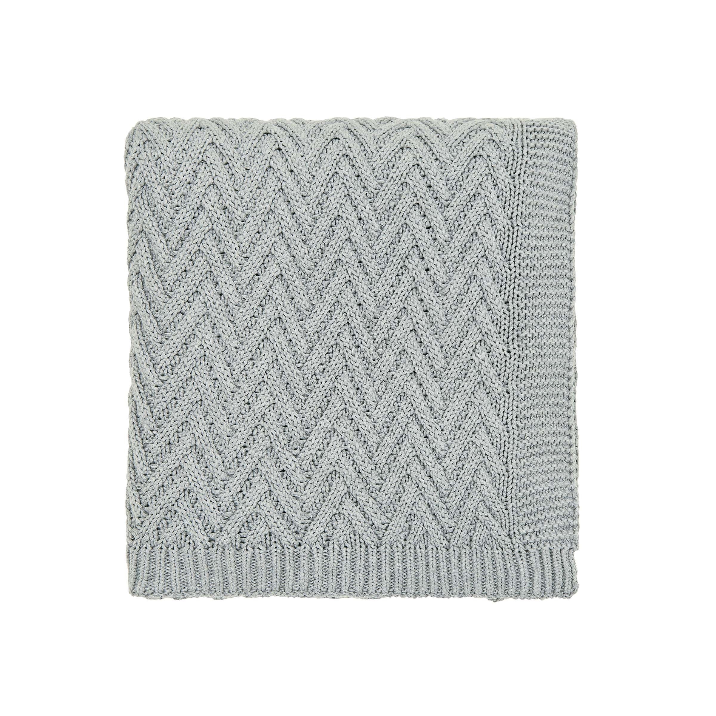 Harris Chunky Knit Throw, Cloud Grey – Murmur