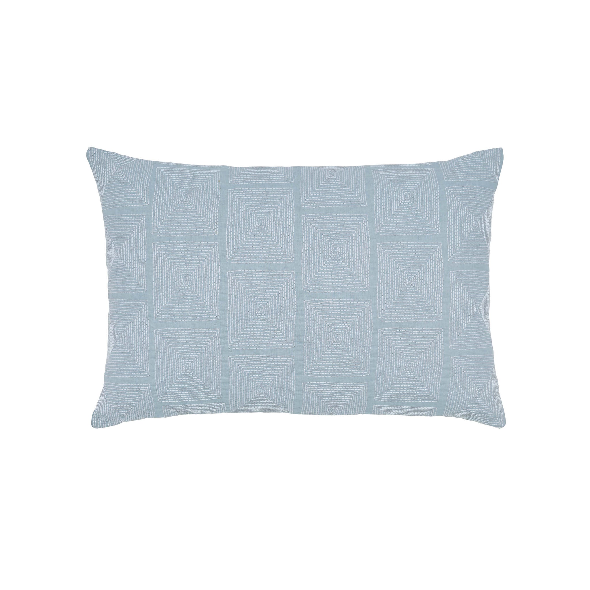 Murmur Lena Embroidered Cushion 60cm x 40cm Ballintoy Blue